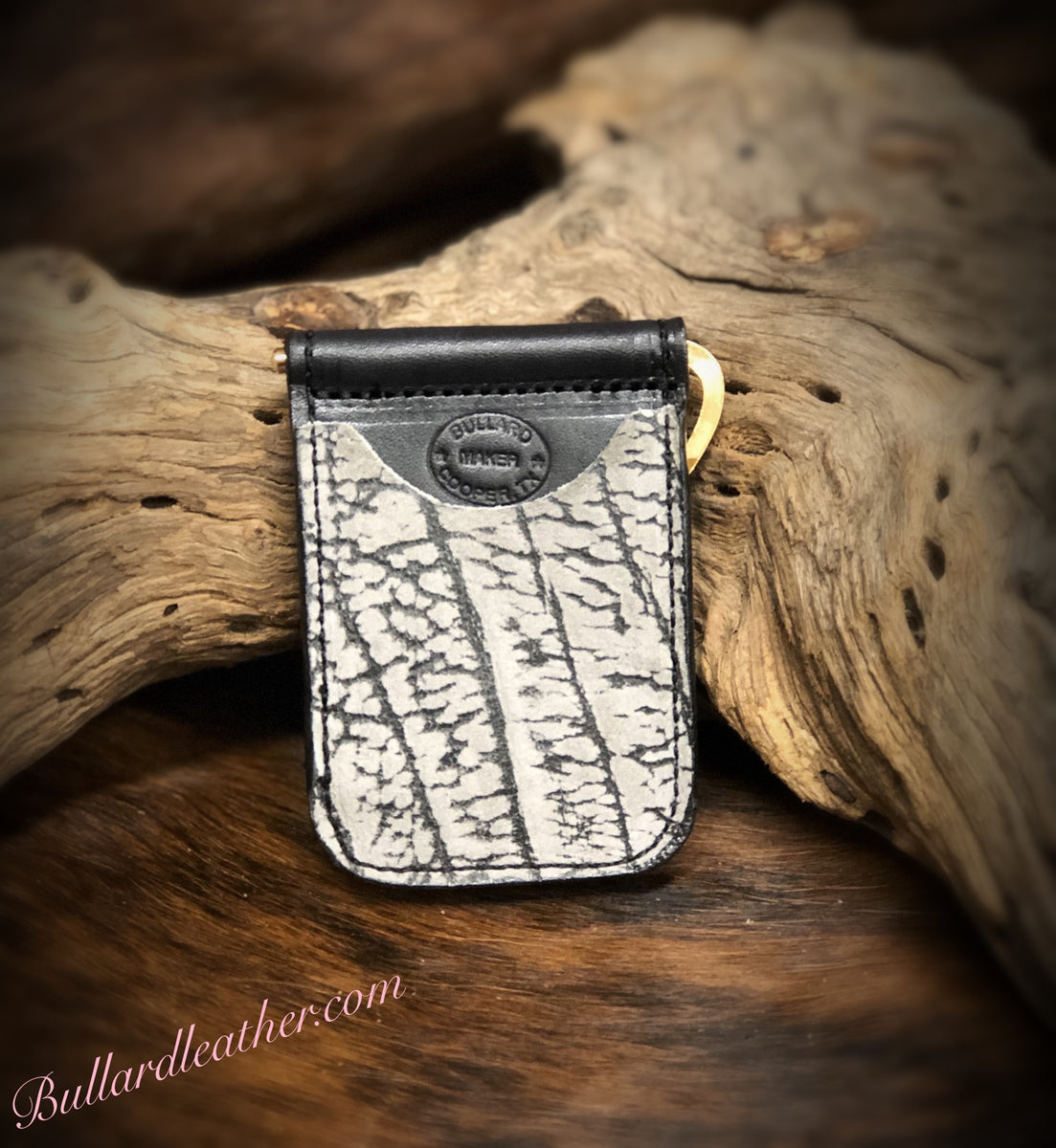 Genuine African Wildebeest Cowboy Wallet-Black – Bullard Leather Mfg.